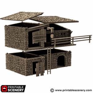 Dnd Kings Stables Horse Coach House King and Country Village Tabletop ...