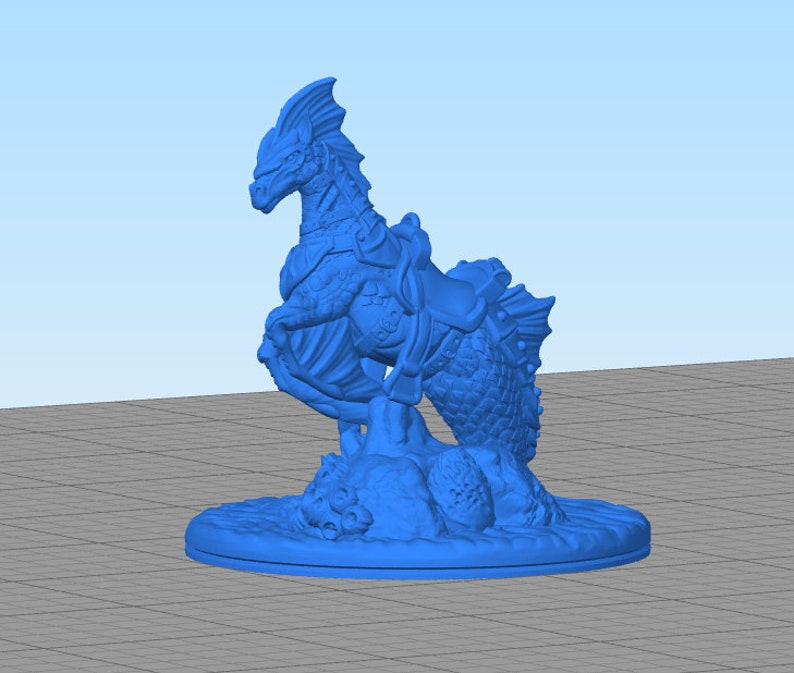 Dnd Atlantis Seahorse Mount Ocean Creature Tabletop Scatter Terrain RPG ...