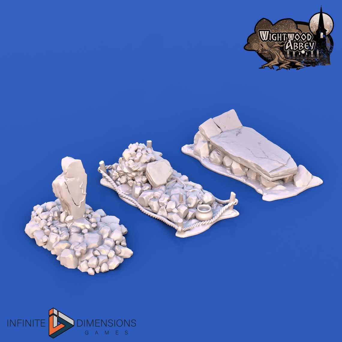 Dnd Small Ancient Grave Sites SET Cemetery Burial Ground Scatter ...