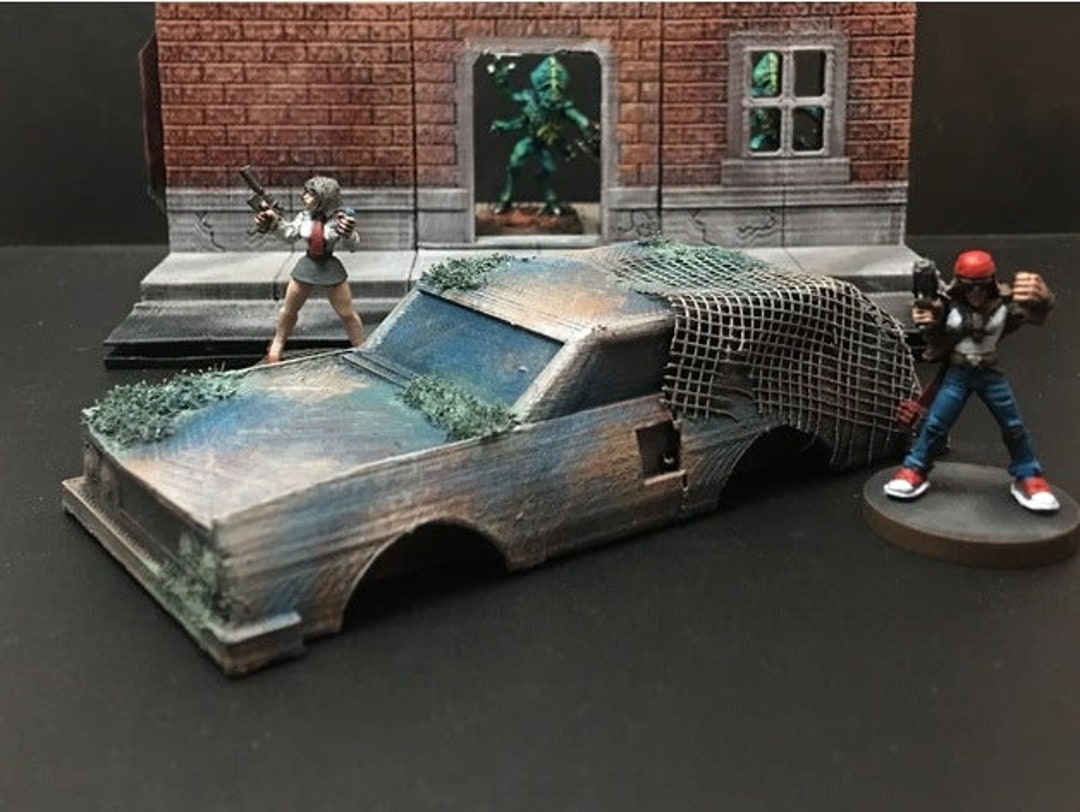 Dnd Abandoned Station Wagon Car Vehicle Post Apocalyptic Urban City ...