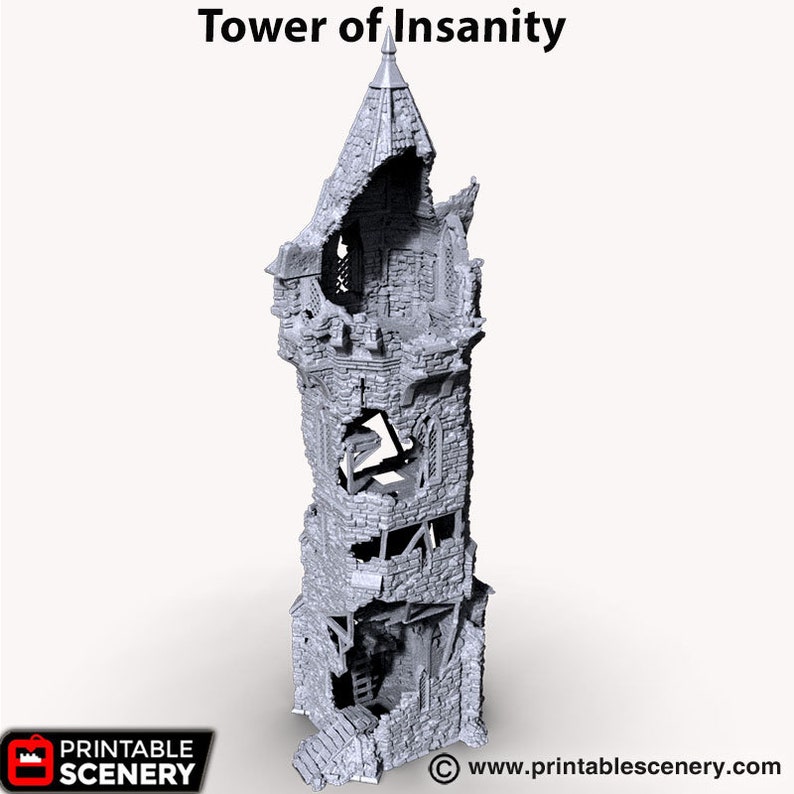 Dnd Tower of Insanity Arcanist Wizard Ruins Shadow Fey - Etsy