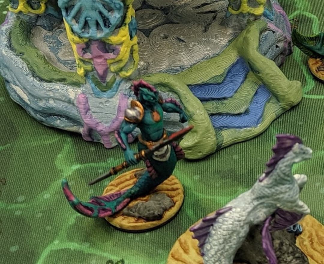 Merfolk Male A 28mm Miniature Resin RPG D&D Tabletop Terrain - Etsy
