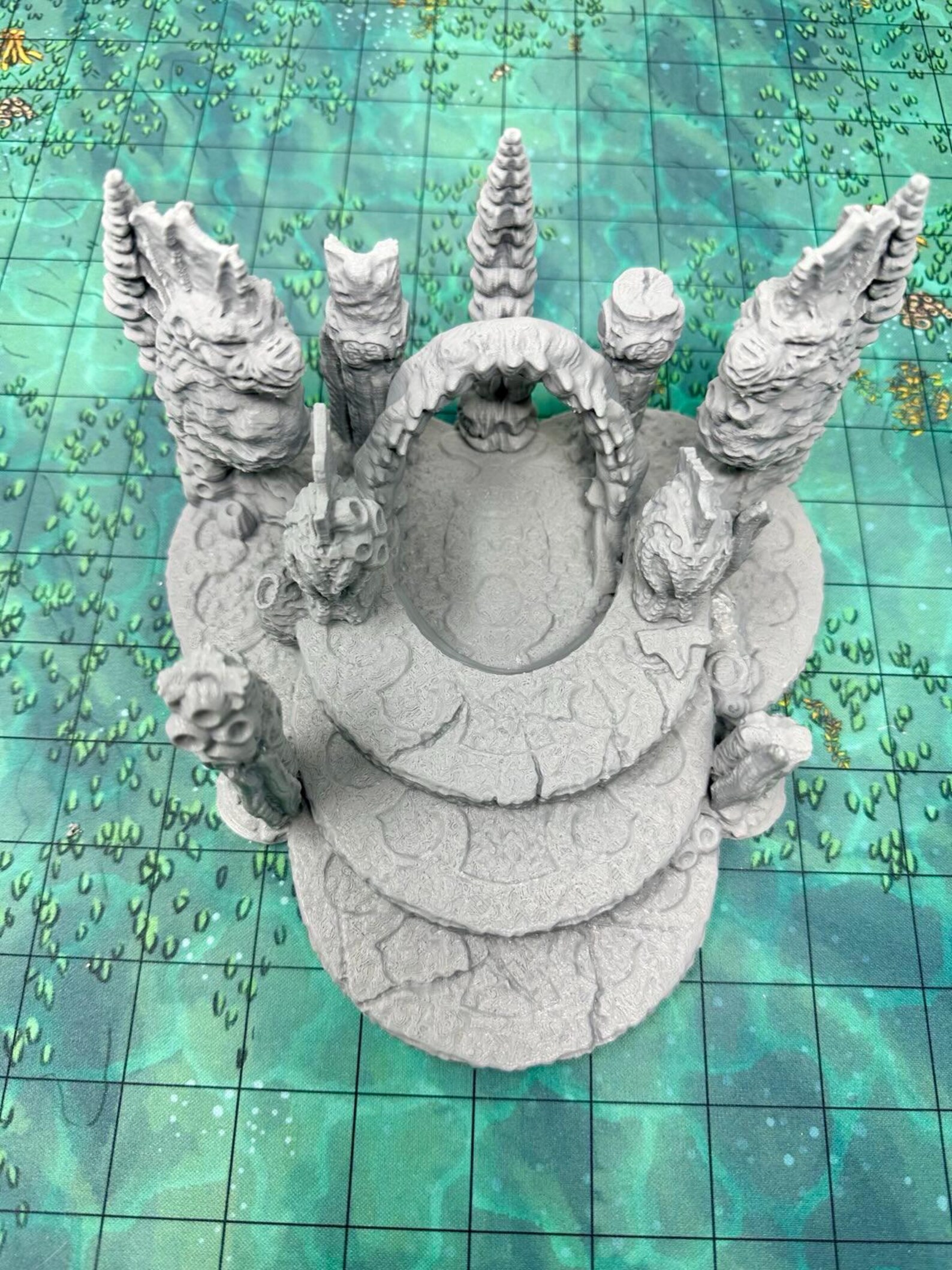 Dnd Merfolk Council Dais Atlantis Underwater City Ruins Mermaid Scatter ...