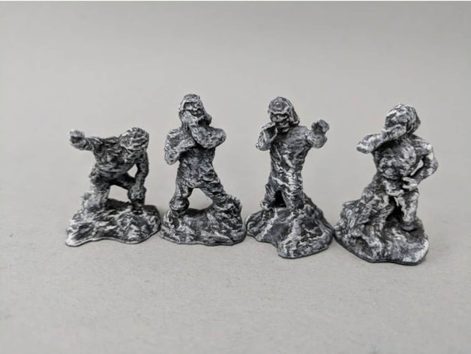 Dnd Petrified Stone Victims Dragon Medusa Lava Tabletop Terrain ...