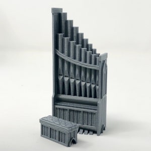 Dnd Pipe Organ and Bench Church Chapel Cathedral Village Scriptorium ...