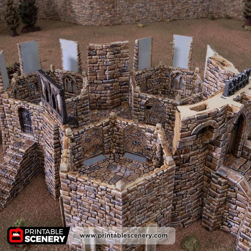 Dnd Hex King's Keep Quarters Castle Medieval Village RPG Pathfinder D&D ...