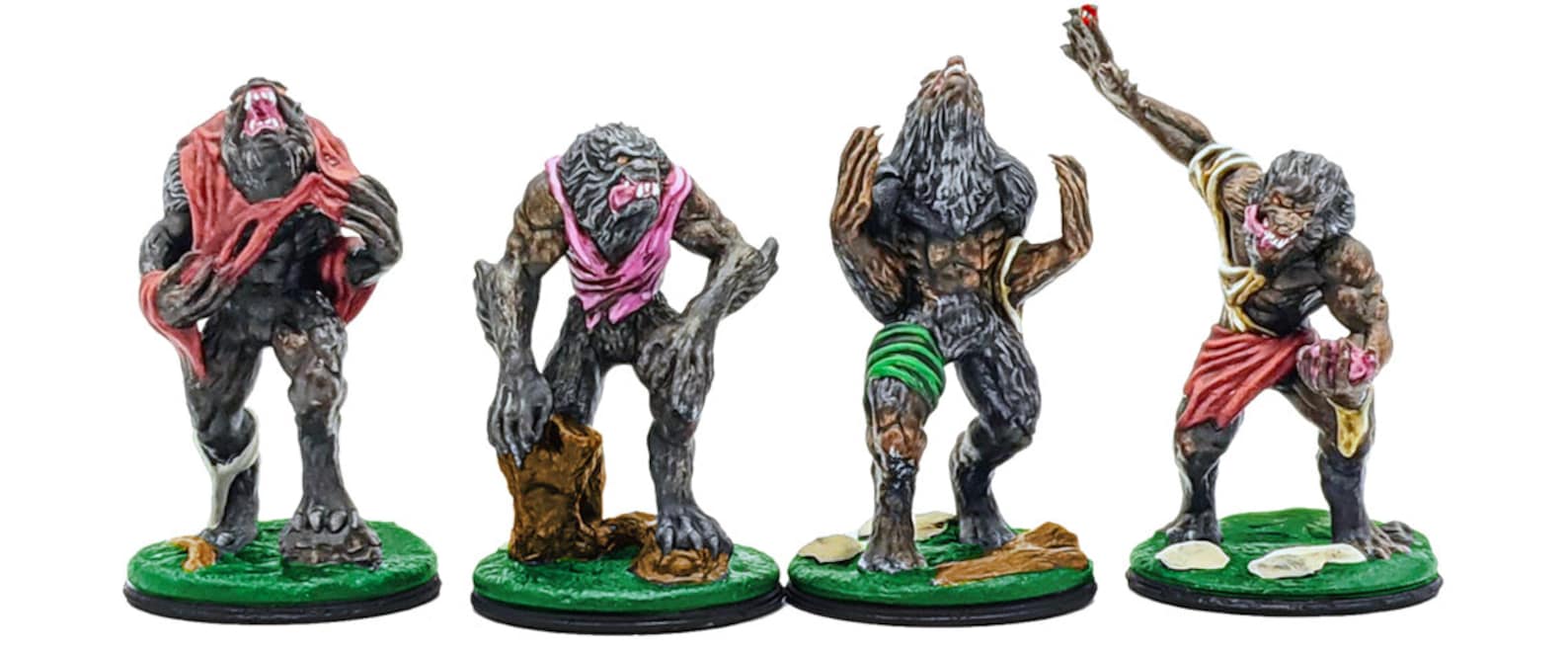 Dnd Werewolf C 28mm Resin Miniature Werewolves Lycanthropy - Etsy