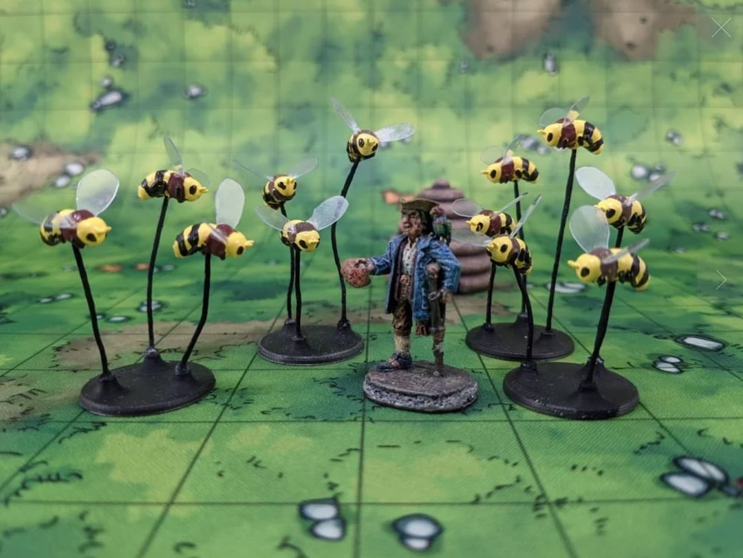 Dnd Giant Beehives and Bees Tabletop Miniature Pathfinder RPG D&D ...