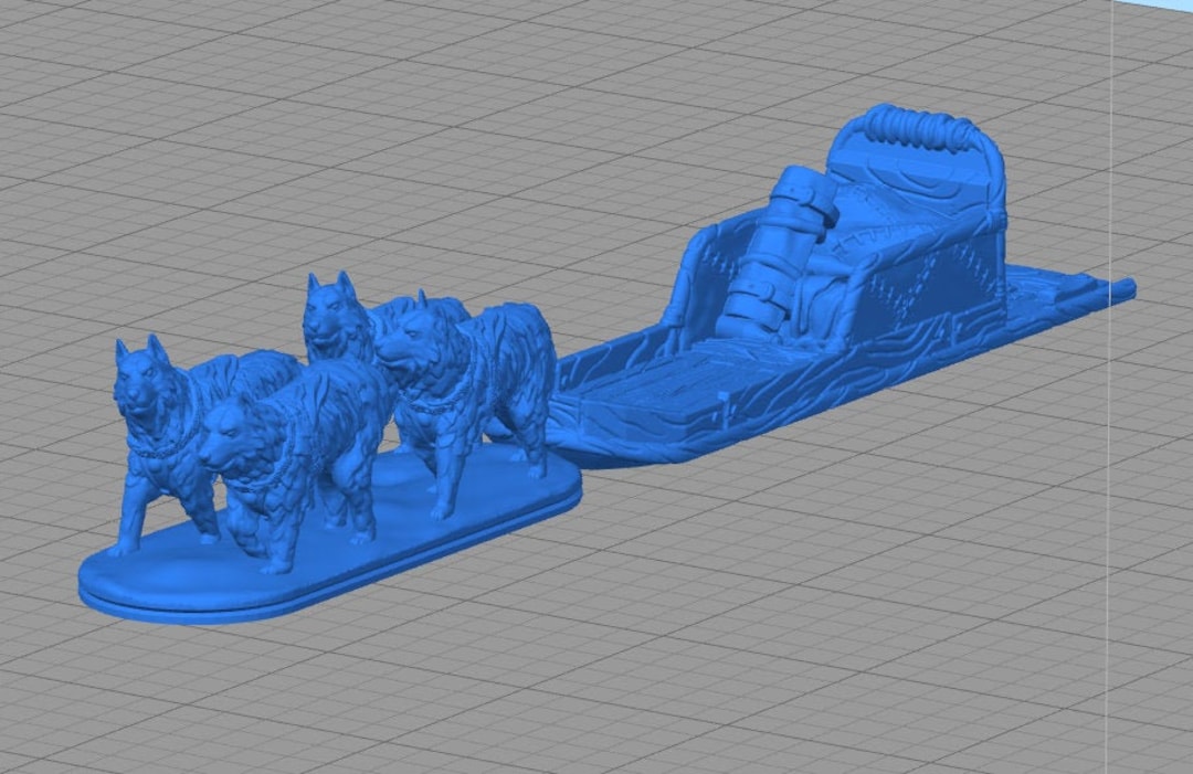 Dnd Sled and Dog Team Equipment Snow Winter Travel Arctic Animals ...