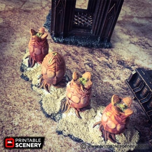 Dnd Sci-fi Alien Spawn Pods Eggs Hive Queen Eggs Facehugger Nests ...