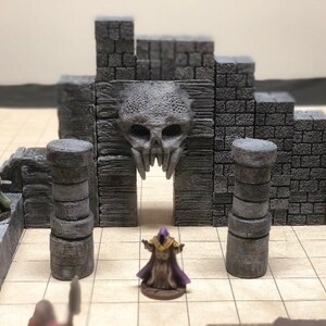 Dnd Skull Gate Skeleton Bone Grim Entrance Entry Tabletop Scatter ...