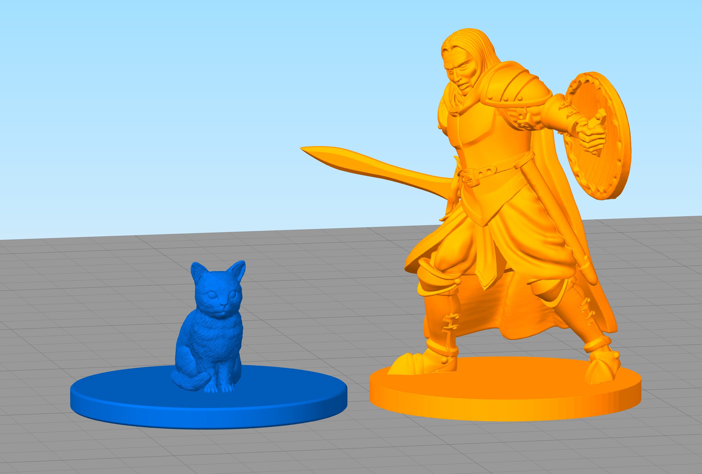 Dnd Tabby Cat Wizard Pet Animal Companion 28mm RESIN Miniature ...