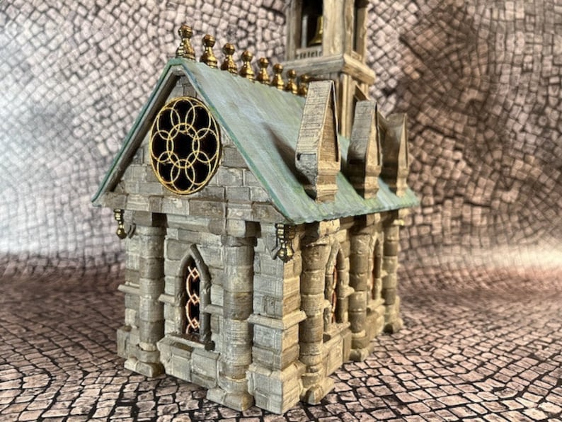 Dnd Gothic Church Chapel Cathedral 28mm Medieval French Village Scatter ...