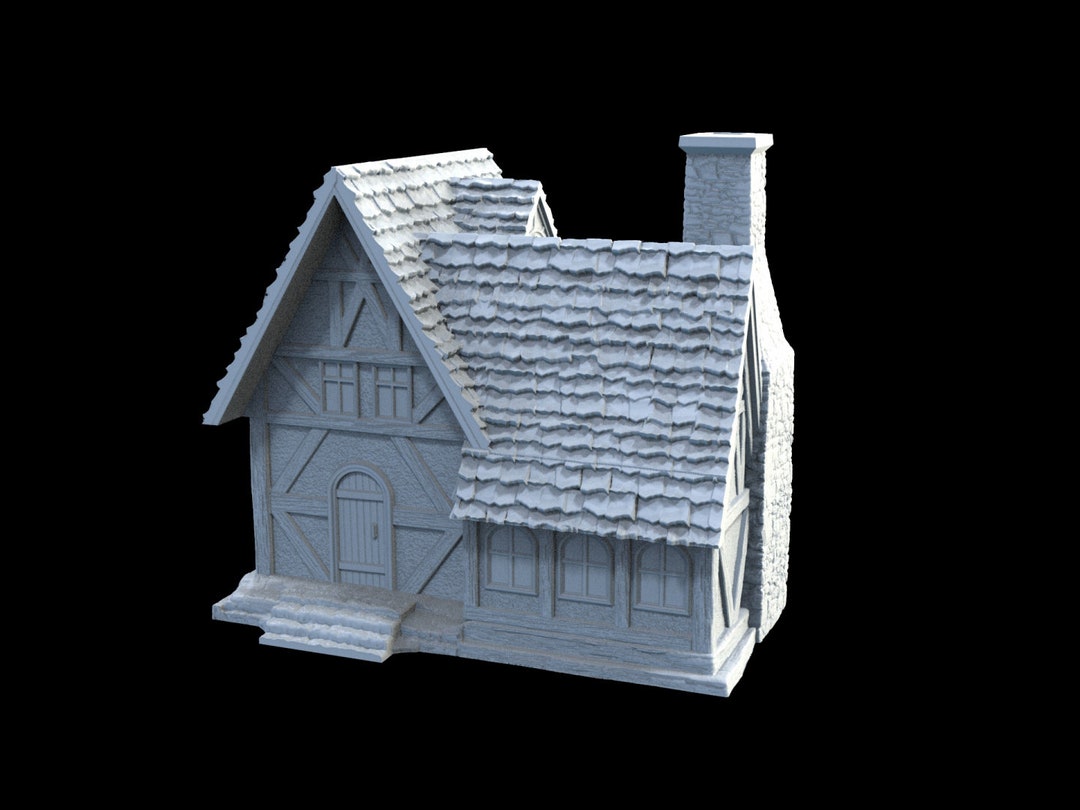 Dnd Medieval Farm House Home Cottage - 28mm Scatter Village Tabletop ...