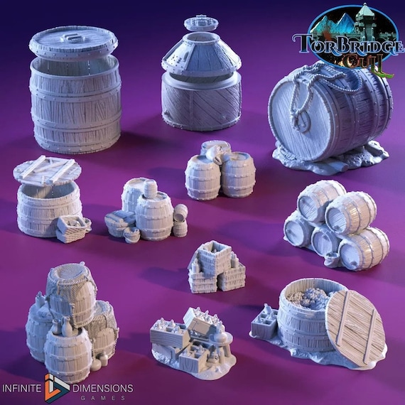 Dnd Brewery Barrels and Scatter Torbridge Cull Tabletop | Etsy