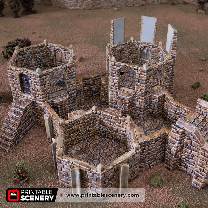 Dnd Hex King's Keep Quarters Castle Medieval Village RPG Pathfinder D&D ...
