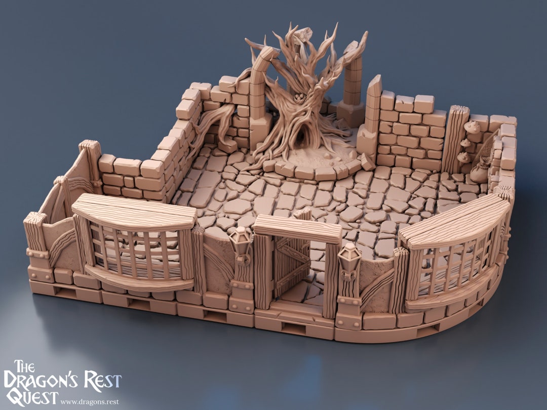 Dnd Overgrown Apothecary Sanctuary Set Dragon's Rest Room Layout Theme ...