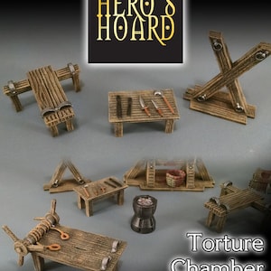 Dnd Torture Chamber Dungeon Tabletop Terrain Miniature RPG D&D Dungeons ...