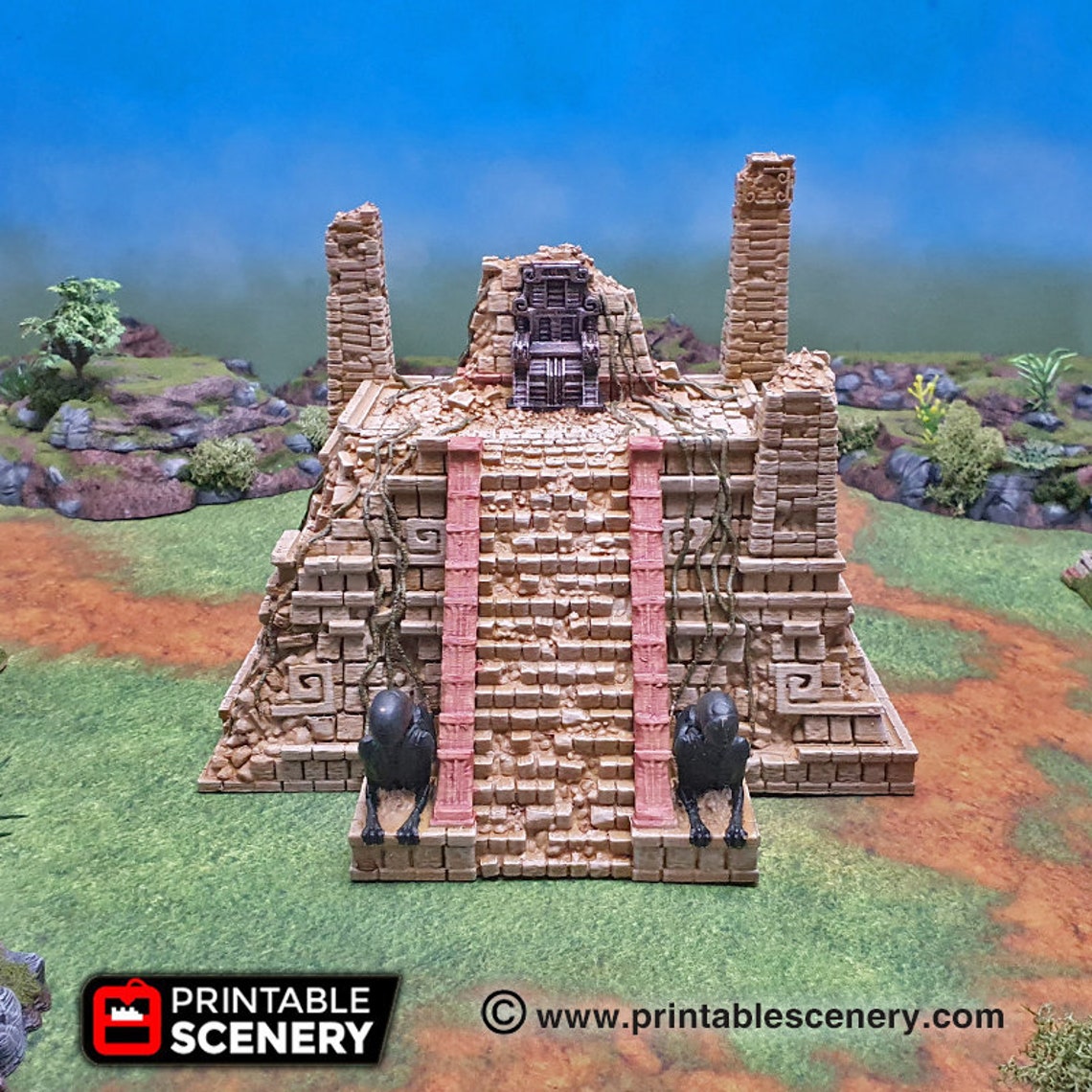 Dnd Alien Throne Aztec Ancient Xenomorph Portal Jungle Tabletop Scatter ...