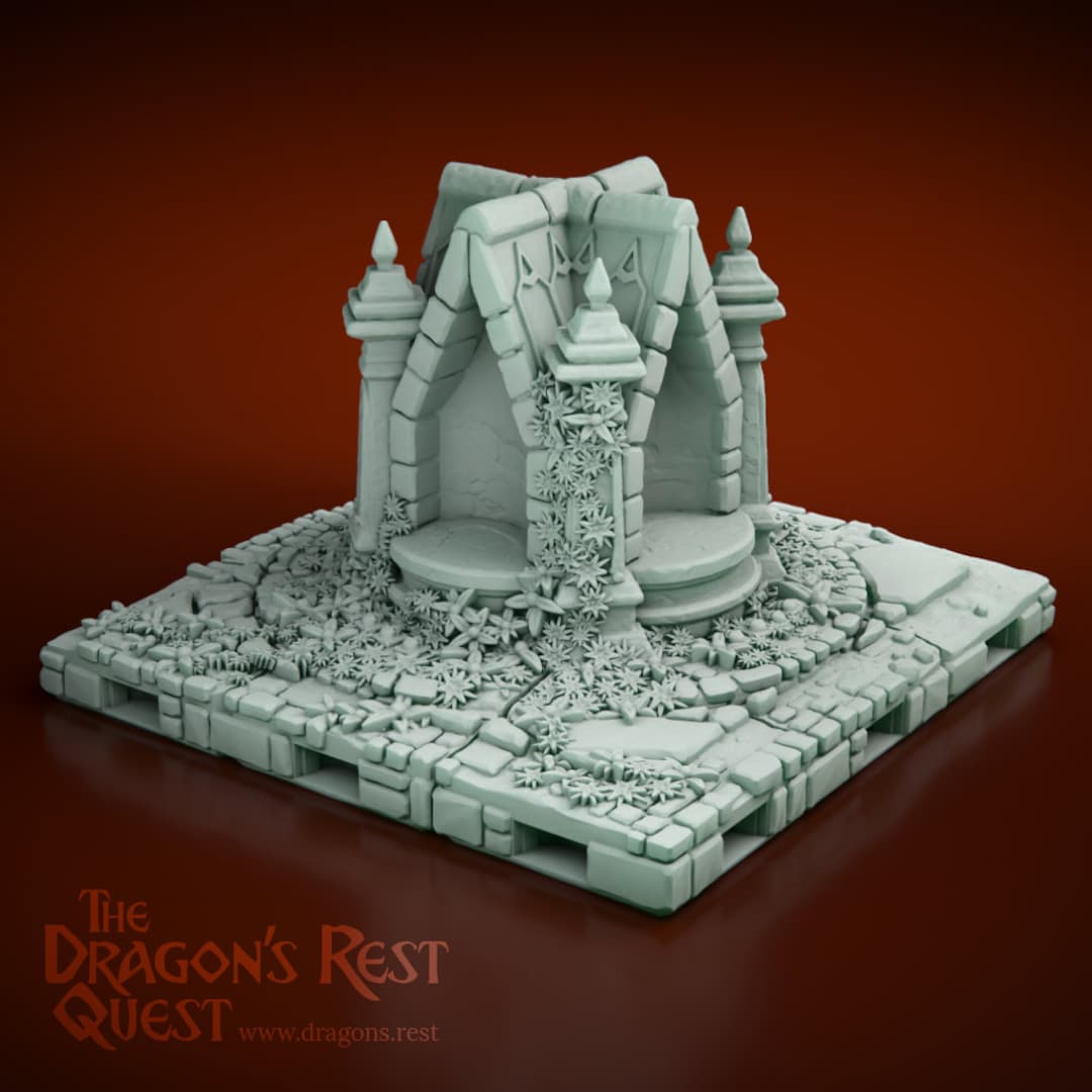 Dnd Ghoulberg Large Monument for Graveyard Burial Grounds Battle Field ...