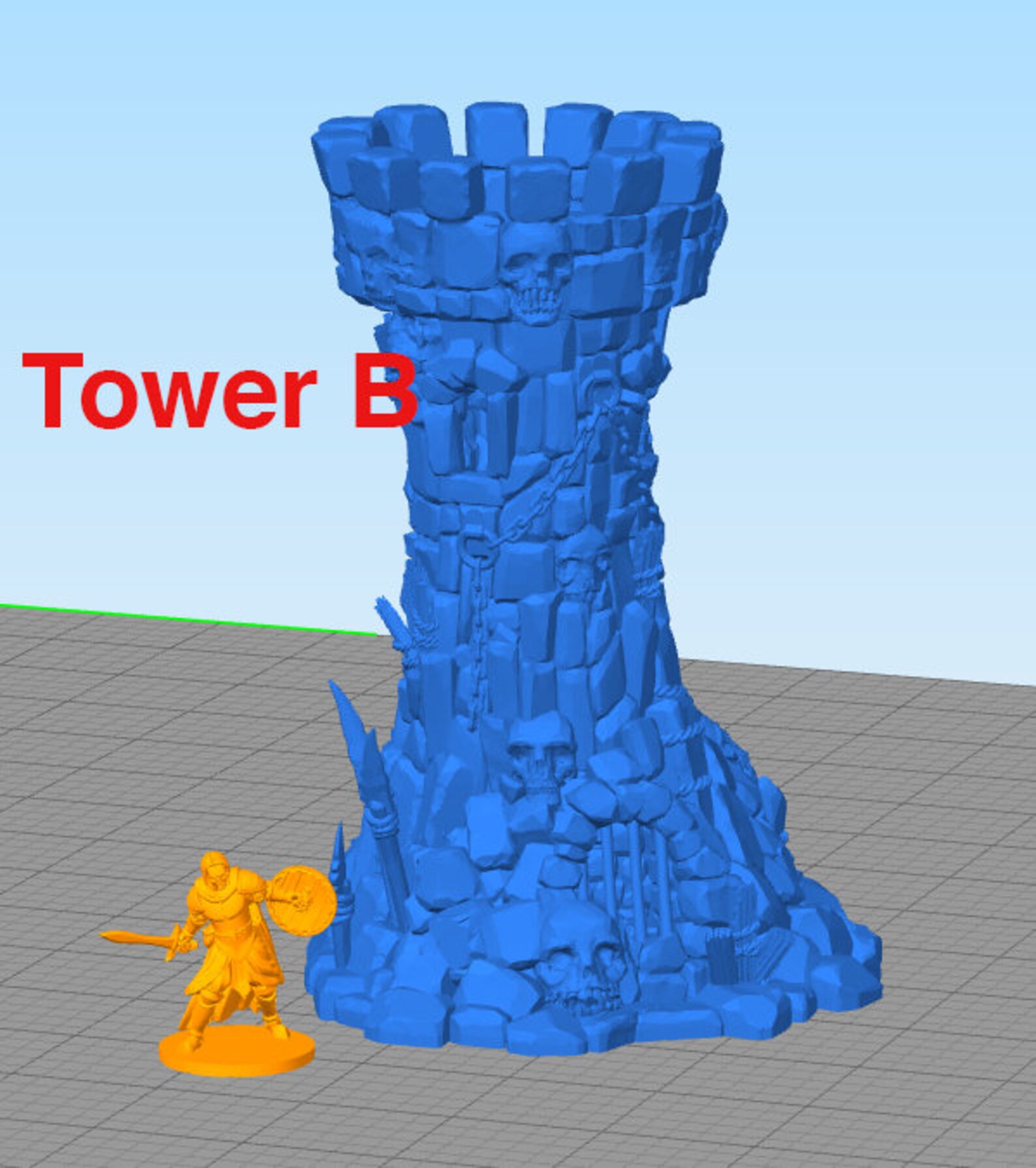 Dnd Goblin Guard Grotto Tower Tabletop Village Scatter Terrain - Etsy