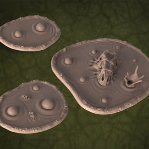 Dnd Tar Pits Set Sink Holes Quicksand Swamp Lizard Men Tabletop Scatter ...
