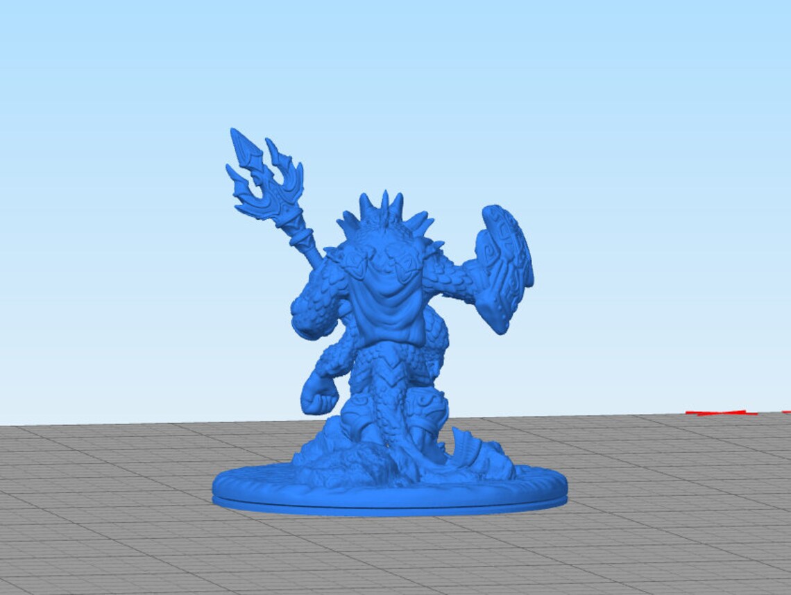 Sea King Dnd 28mm Miniature Resin Heroic Scale Figure Dungeons - Etsy