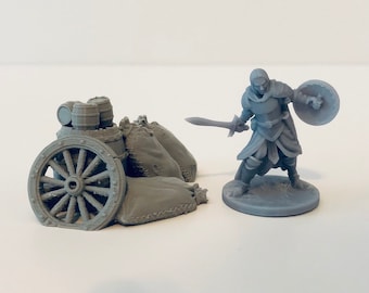 28MM Hand Cart and Wagon - Etsy