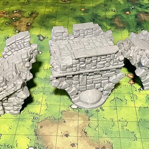 Dnd Large Ruined Bridge River Troll Crossing Village Medieval Scatter ...