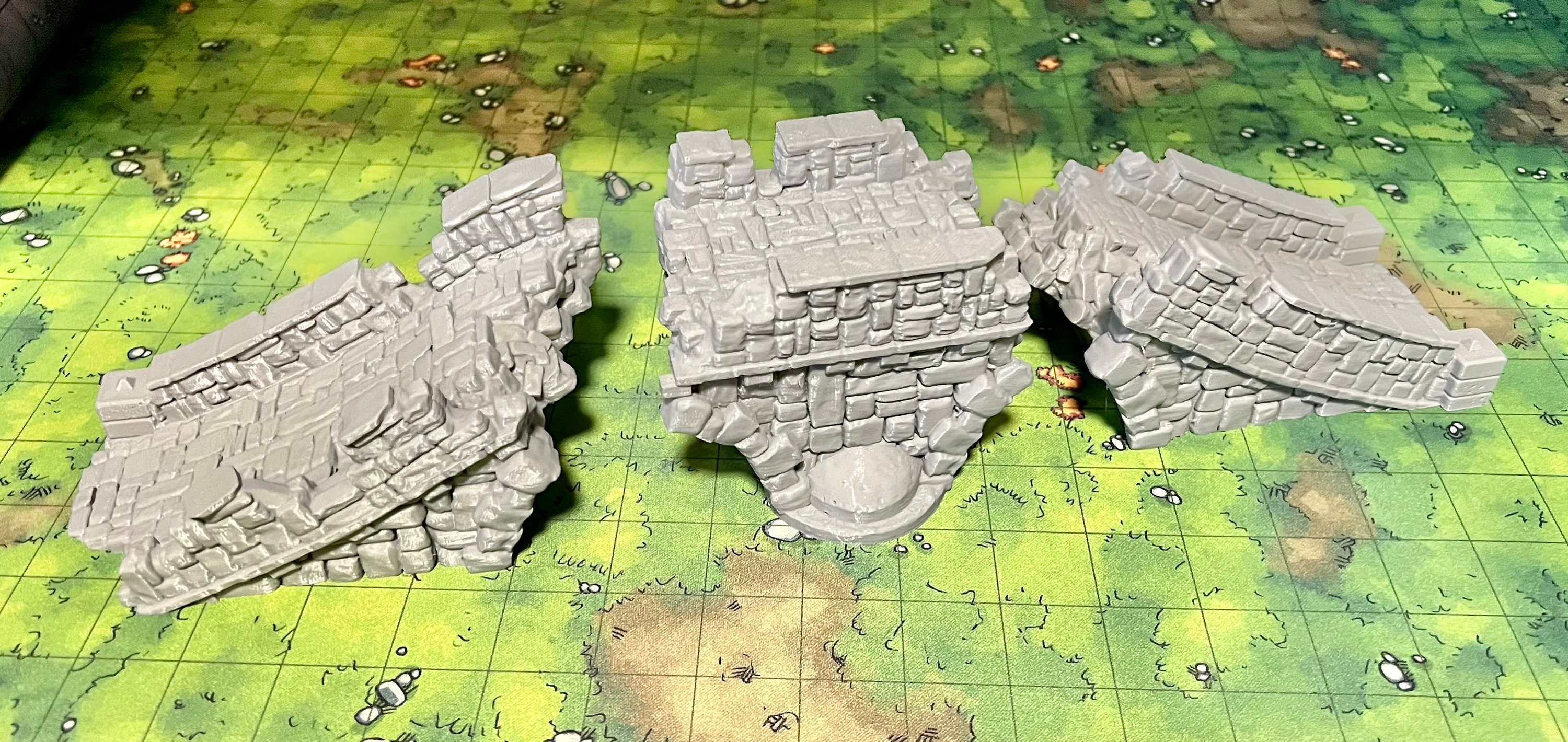 Dnd Large Ruined Bridge River Troll Crossing Village Medieval Scatter ...