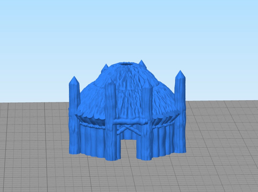 Dnd Goblin Round Hut 28mm Tabletop Fantasy Goblin Village Tribal ...