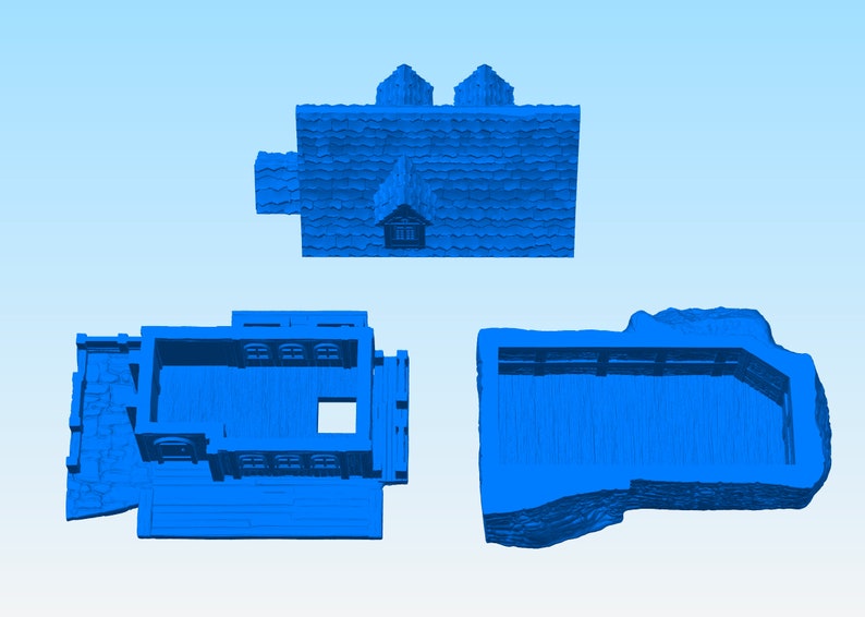 Dnd Water Wheel With Cottage 28mm Scatter Village Tabletop - Etsy