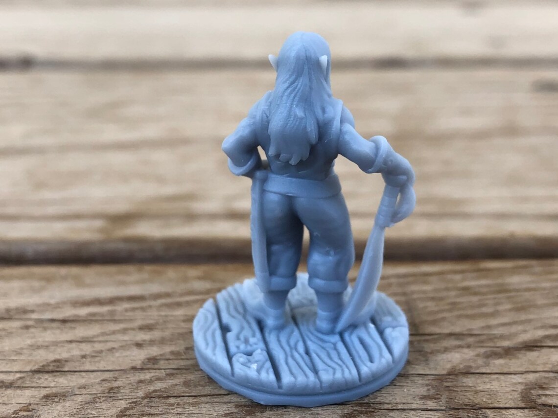 Dnd Elf Warrior Resin 28mm Miniature D and D Miniatures Fantasy RPG D&D ...