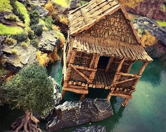 Dnd Medieval Boat House Fishing Village I Dungeons and Dragons - Etsy