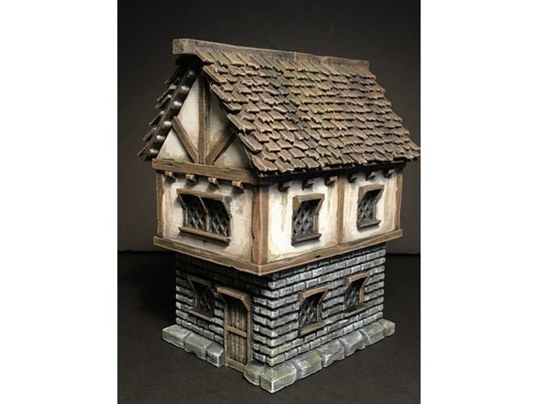 Dnd Small Village Cottage House Village Scatter Terrain Miniature RPG D ...