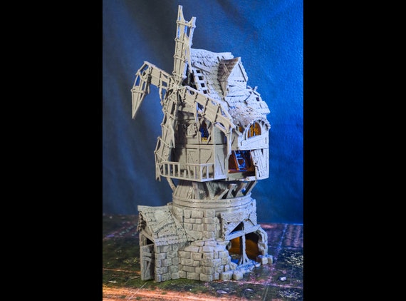Dnd Haunted Windmill War Ruins City of Tarok Tabletop Scatter - Etsy