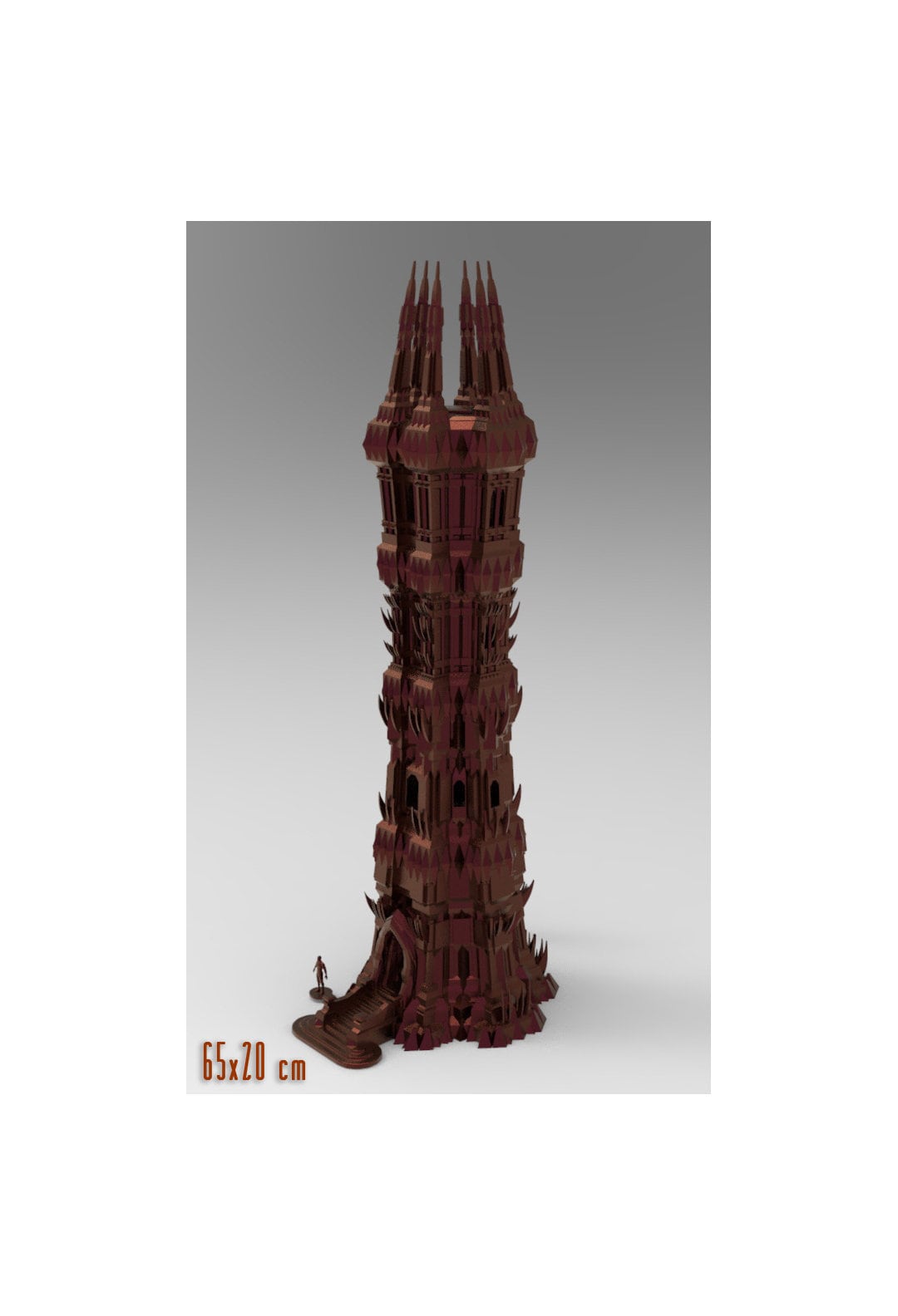 Dnd Dark Tower Dark Wizard Tabletop Scatter Terrain Medieval Evil ...