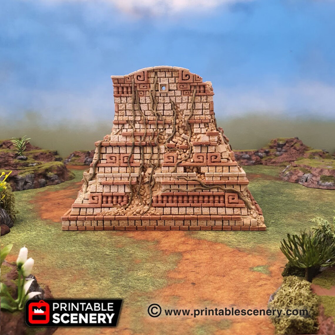 Dnd Ancient Throne Aztec Pyramid Jungle Ruins Tabletop Scatter - Etsy