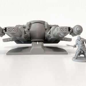Dnd Sci-fi Grav Barge Star Wars Legion 28mm Tabletop Scatter Terrain ...