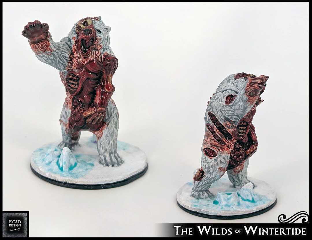 Dnd Undead Bear Wilds of Wintertide Arctic Ice Age Animals Wargaming ...