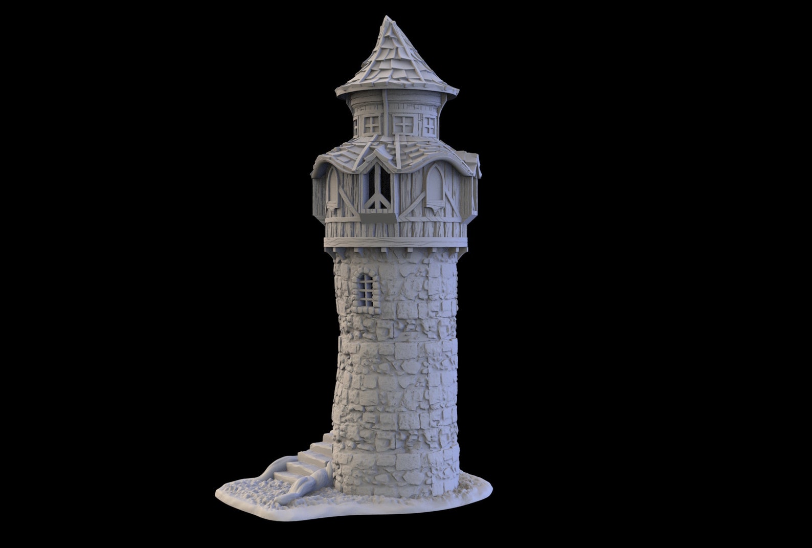 Dnd Watch Groove Guard Tower Watchtower Gnome Druid Fantasy Forest 28mm ...