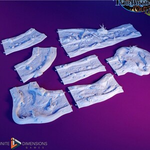 Dnd Modular Rivers Streams Waterways 28mm Tabletop Scatter Terrain ...