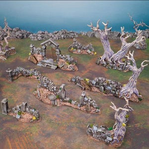 Dnd Hallowed Graveyard Walls Scene Fence Gate Cemetery Shadow Fey ...