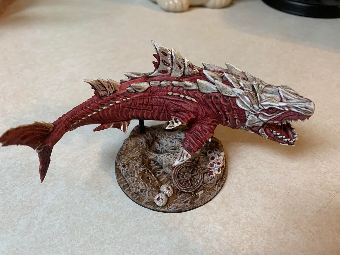 Dnd Shark Demon Giant Underwater Predator Megalodon Aquatic Terror ...