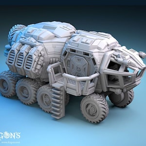 Dnd Scarab Heavy Hauler Transport Space Craft Mining Ship Cargo Dragon ...