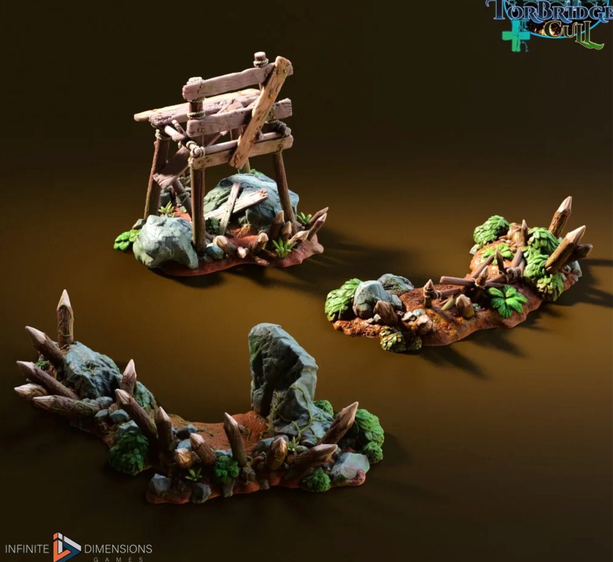 Dnd Crumbling Barricades Skirmish Cover Hiding Place Tabletop Scatter ...