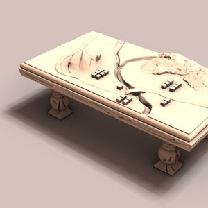 Dnd Dwarven Warroom Council Table and Chairs Furniture Dwarf ...