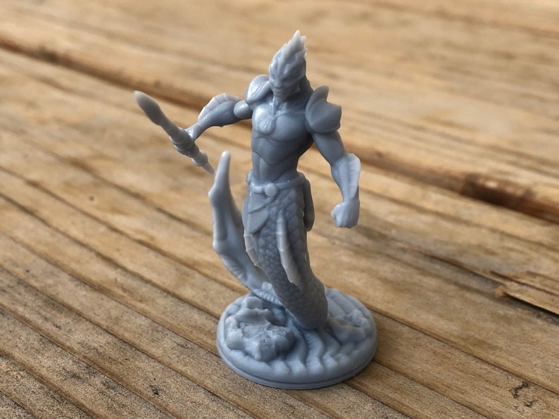 Merfolk Male A 28mm Miniature Resin RPG D&D Tabletop Terrain - Etsy