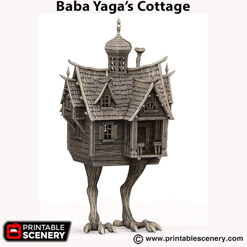 Dnd Baba Yaga Hut Witch Cottage Curse of Strahd Shadow Fey Tabletop ...