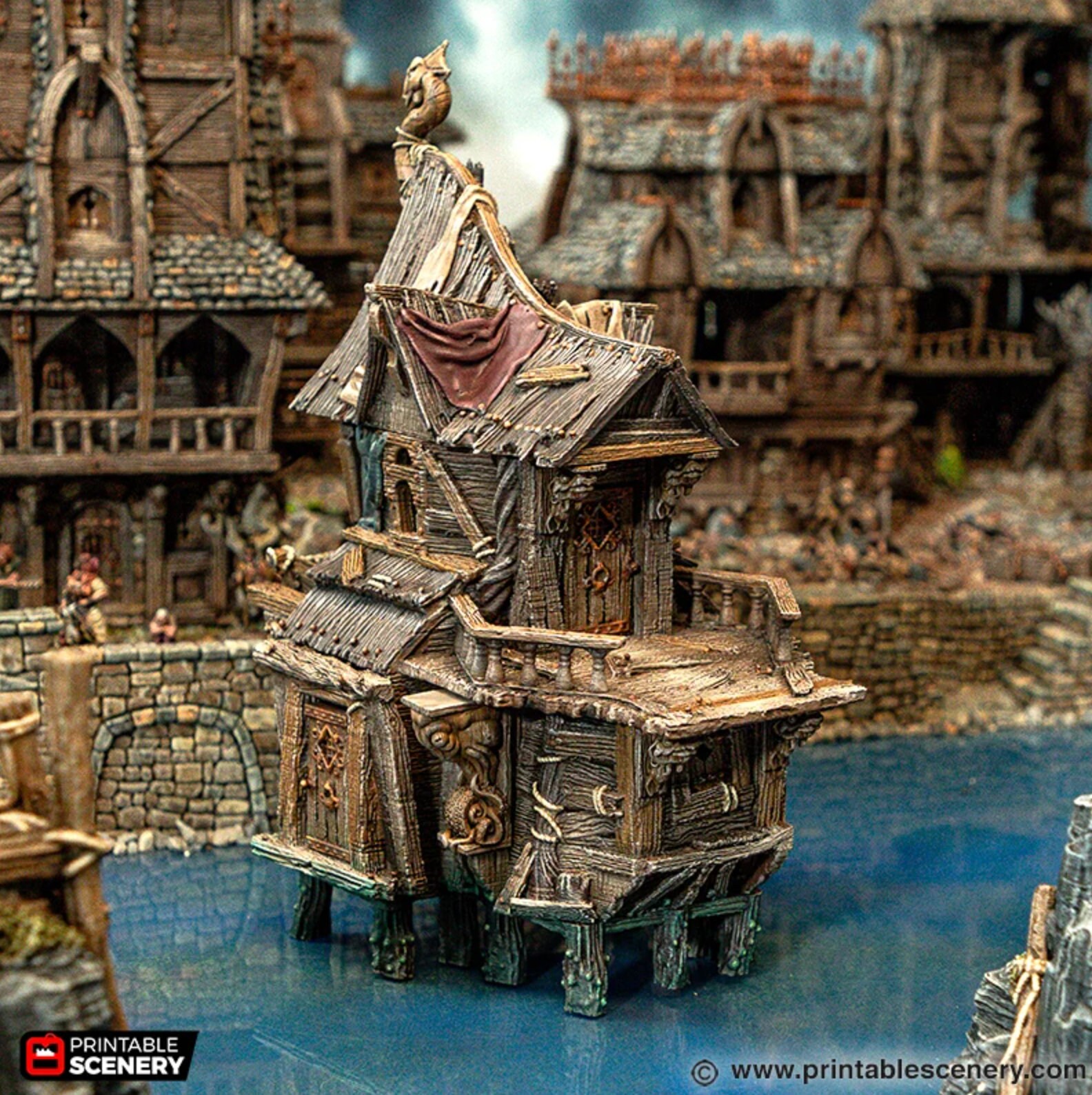Dnd Bosuns Bungalow Port Ruins Ramshackle and Ruin Scatter Tabletop RPG ...